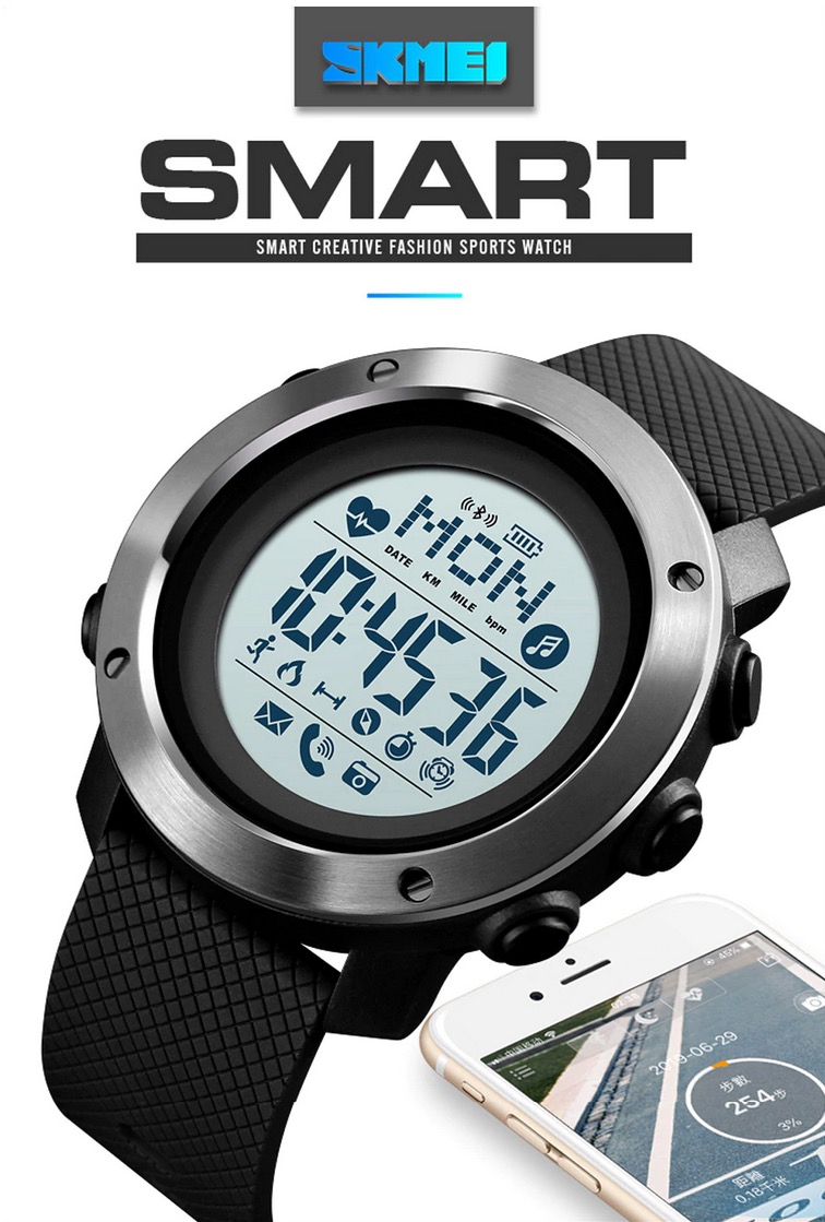 SKMEI Jam Tangan Smartwatch Pria Bluetooth Pedometer Compass Heartrate ... SKMEI Jam Tangan Smartwatch Pria Bluetooth Pedometer Compass Heartrate ...